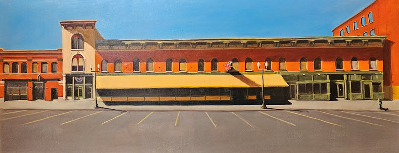 "Sunday Morning", a large oil painting by Deedee Bernhardt