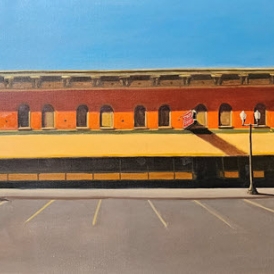 "Sunday Morning", a large oil painting by Deedee Bernhardt