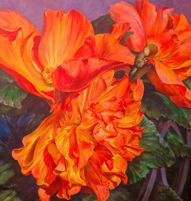 "The Orange Begonia" by Ken Landon Buck