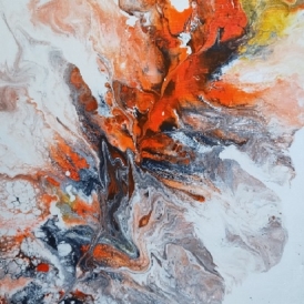 Imagination, an acrylic abstract painting by Stephen Corrigan