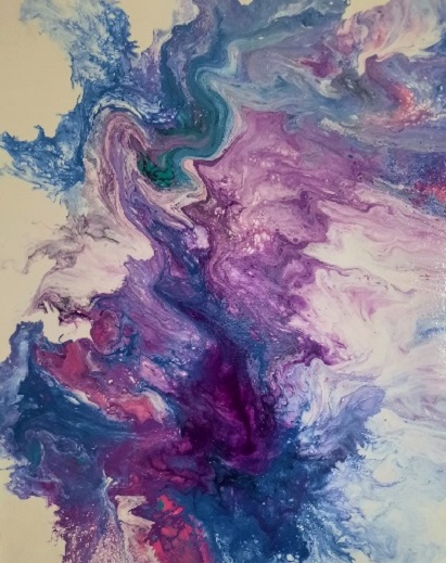 Light from Heaven, an acrylic abstract painting by Stephen Corrigan