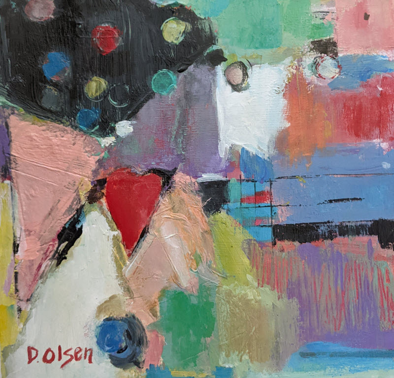 ARTclectic Gallery artwork shop page for Dana Olsen, an abstract and ...
