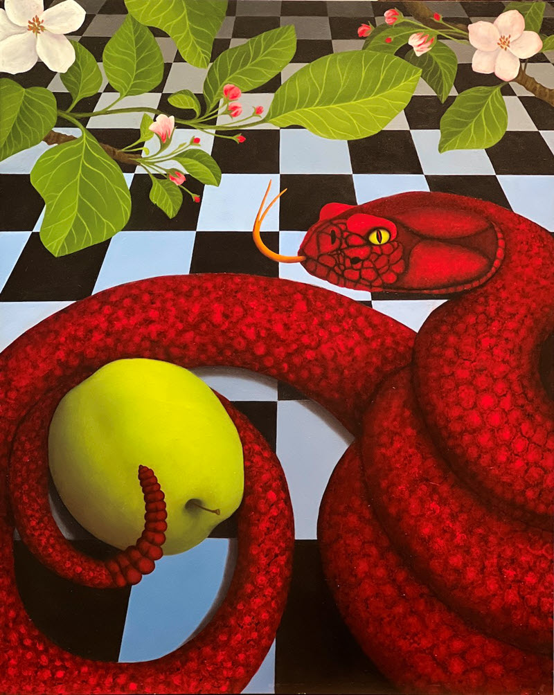 Eve Acts Up, starring Ruby, Southern Rubyback Rattlesnake by Sallie Taylor