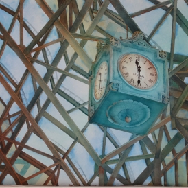 Central Time, a watercolor painting by Deb Ward